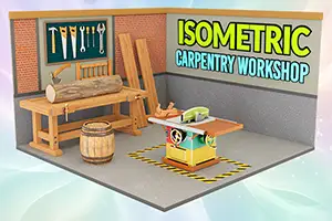 Play Isometric Carpentry Workshop at Online-HiddenObjectGames.com